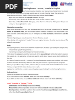 Spanish Formal Letter Writing Guide | PDF | Spanish Language | Proofreading