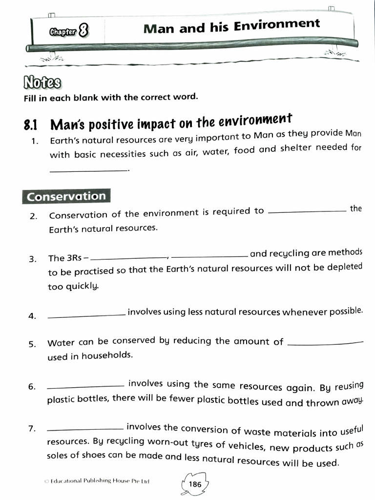 Chapter 8 Man & His Environment Notes and Practice Questions | PDF ...