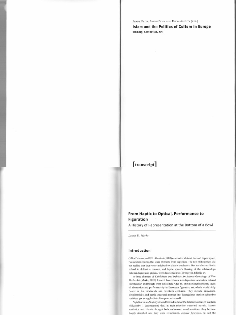From Haptic To Optical | PDF | Islamic Philosophy | Rationalism
