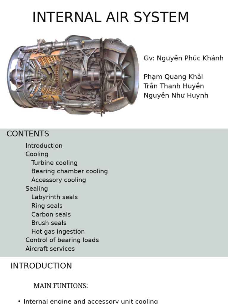 Internal Air System-Group9 | PDF | Turbomachinery | Engines