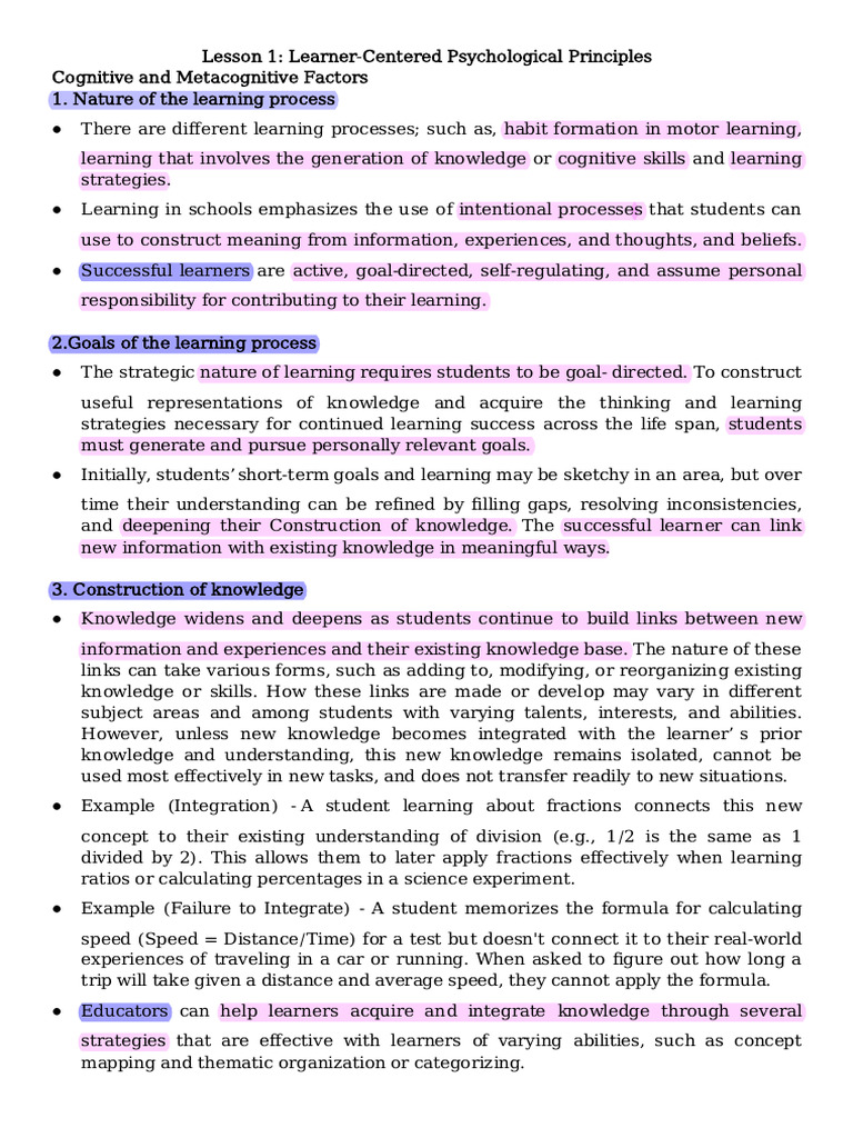 Facilitating Learner-Centered Teaching | PDF | Learning | Constructivism (Philosophy Of Education)