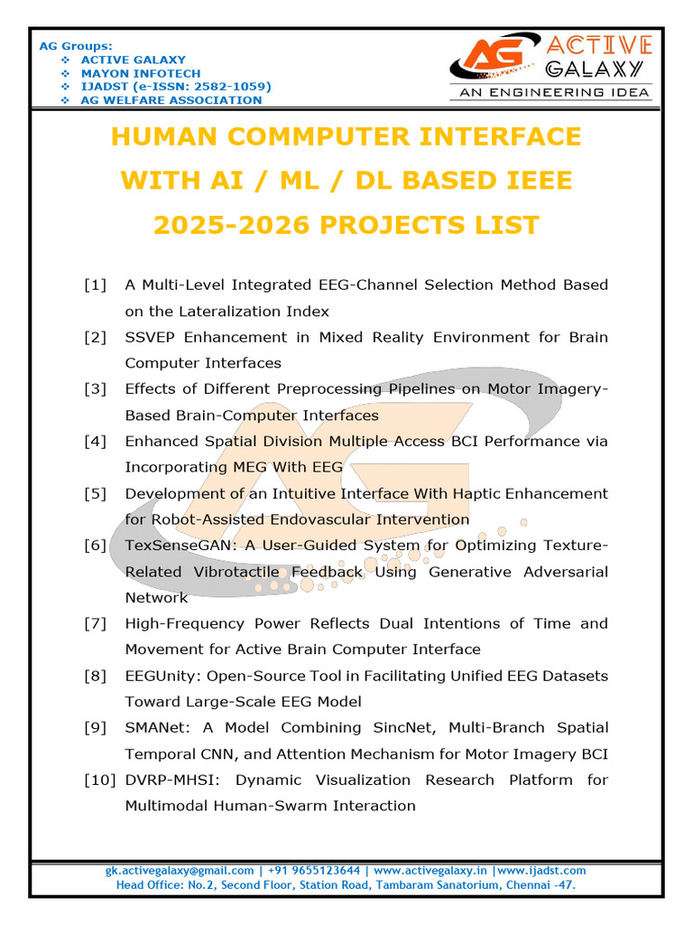 Human Computer Interface | PDF | Human–Computer Interaction | Neuroscience
