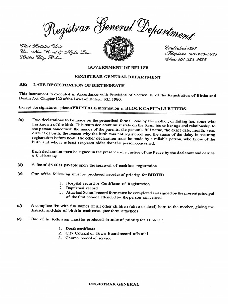 Late Reg Form | PDF