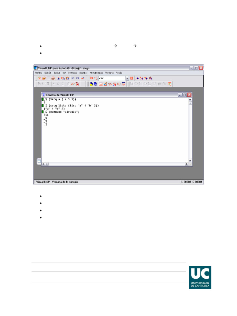 Guía para Iniciar Visual LISP en AutoCAD | PDF | Color | Ventana ...