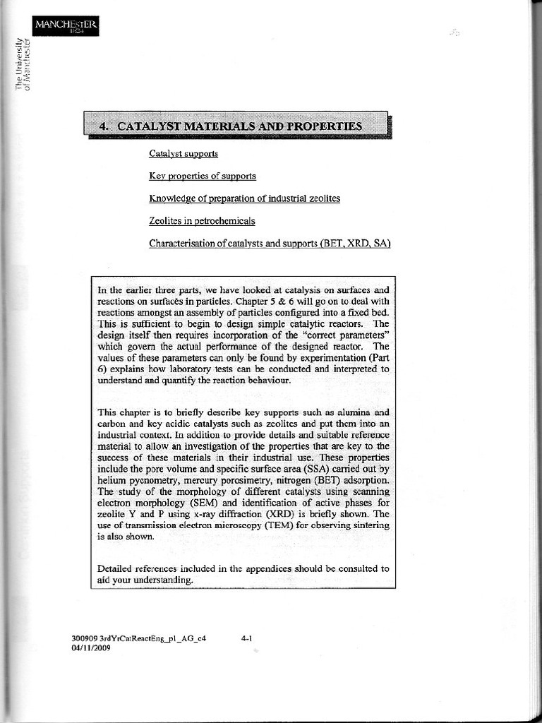 04 - Catalyst Materials and Properties | PDF