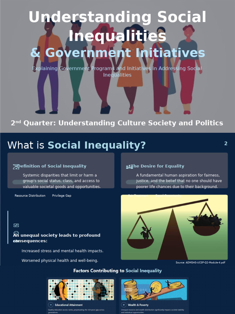 Government Initiatives on Social Inequality | PDF | Economic Inequality ...