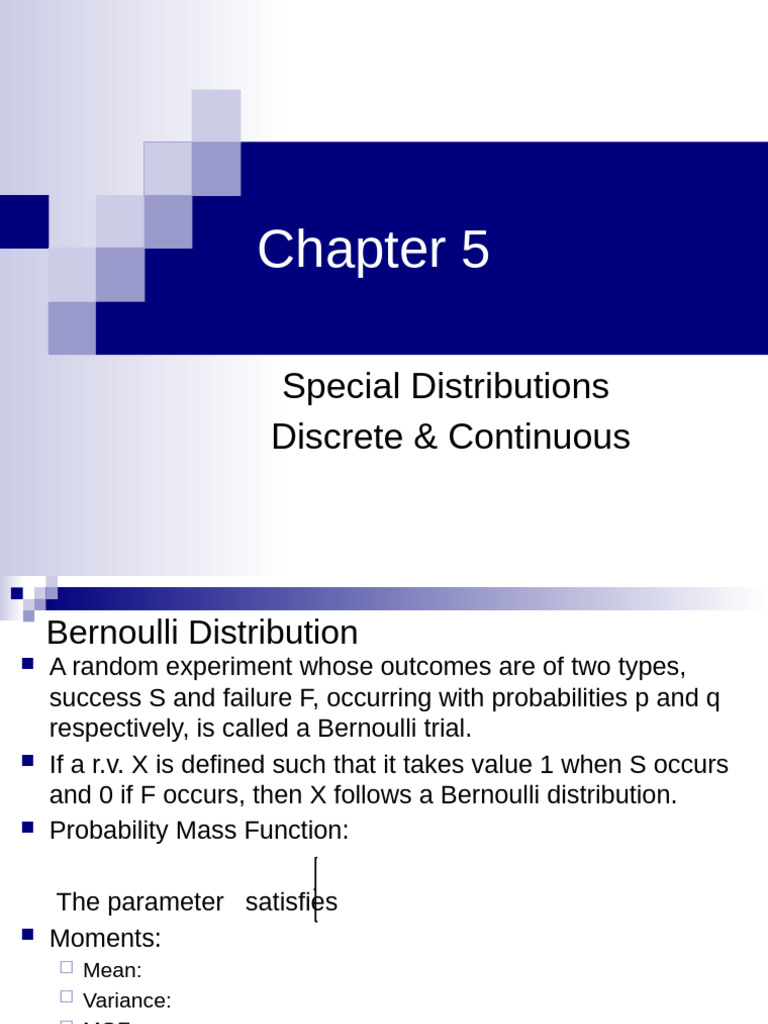 CH 5-Some Special Distribution | PDF | Normal Distribution ...