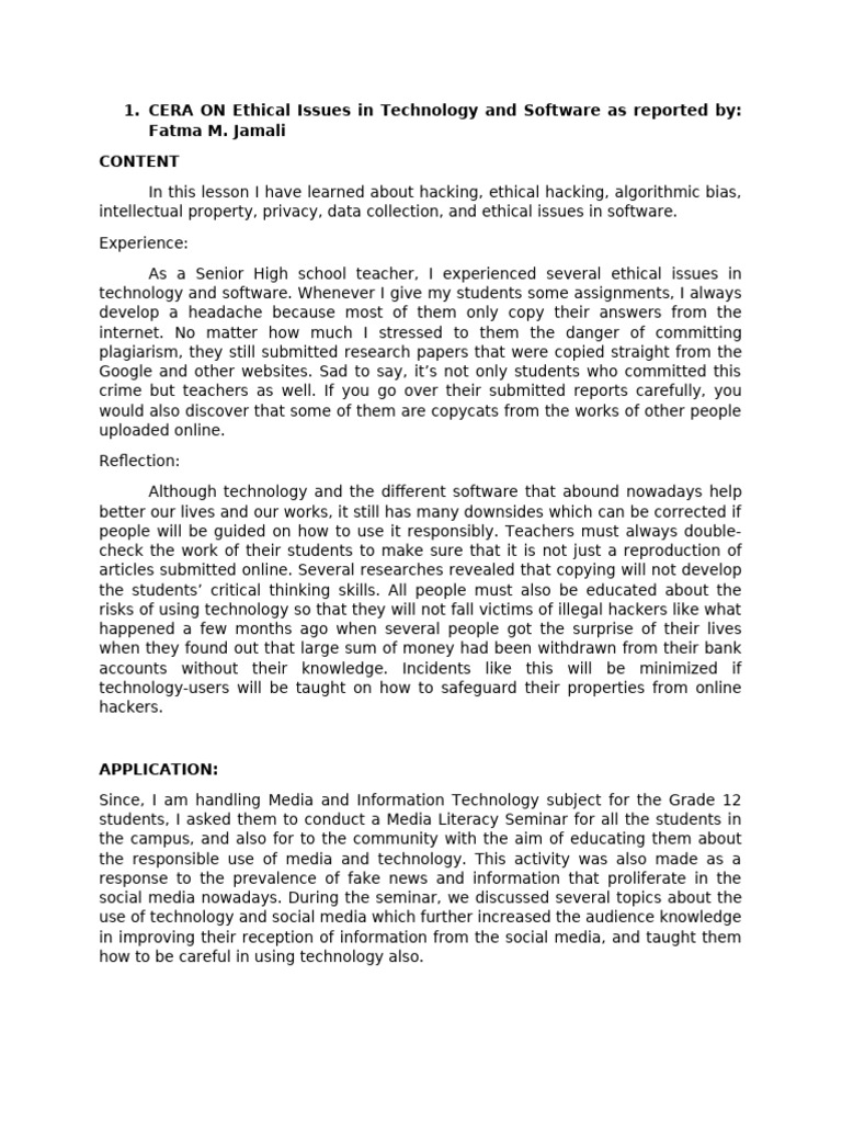 Cera On Computer Education Subject by Sorahayda S. Enriquez | PDF ...