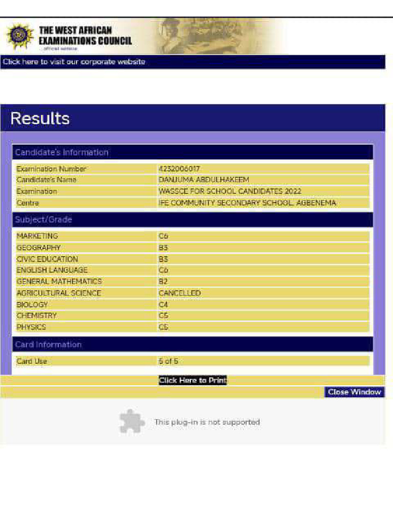 Waec | PDF
