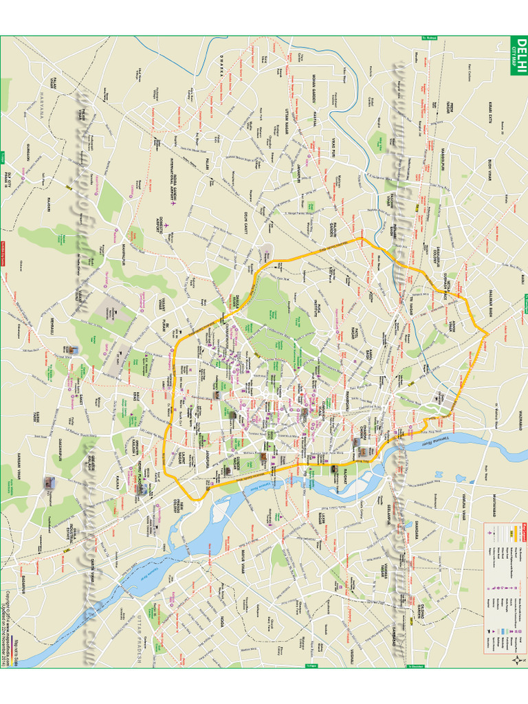 Delhi Map Large | PDF