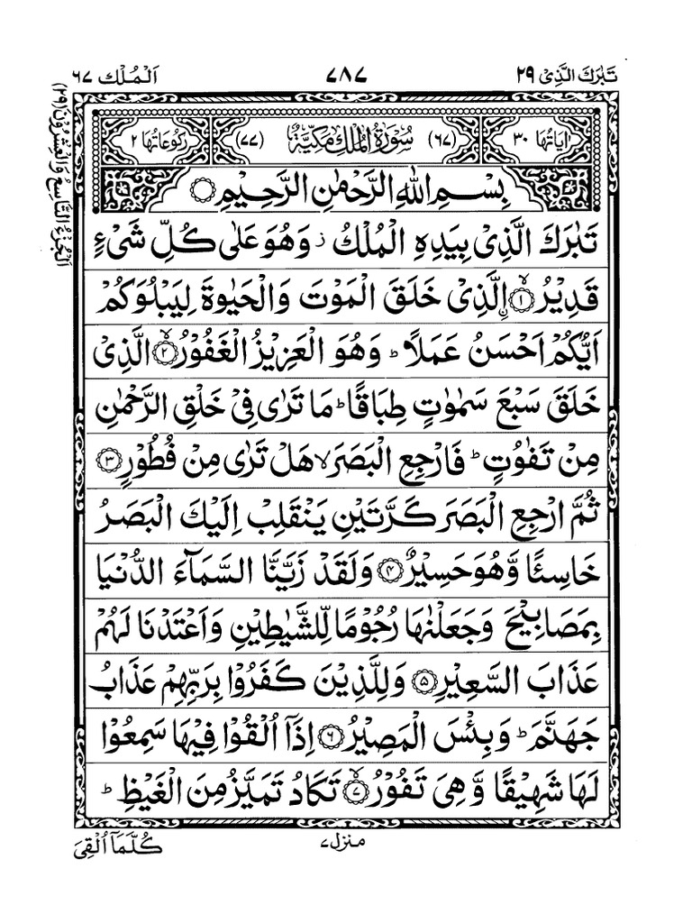 Surah Al-Mulk PDF | PDF
