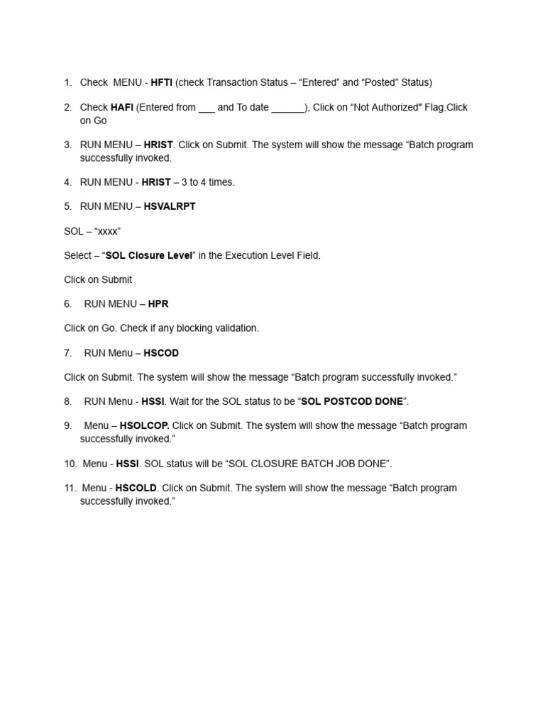 Eod Process - Finacle 10 - CB Sangrur | PDF