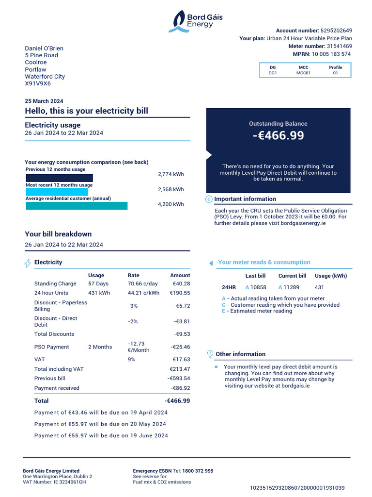 My Bord Ga Is Energy Bill | PDF | Economies | Energy Economics