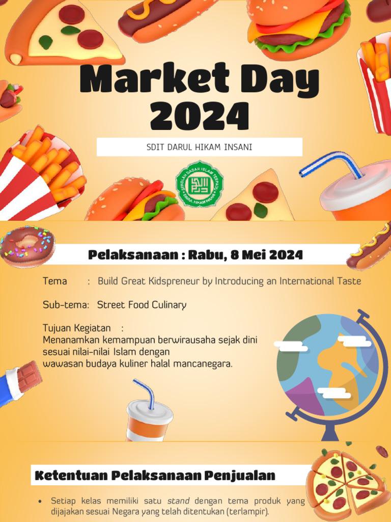 Market Day Plan | PDF