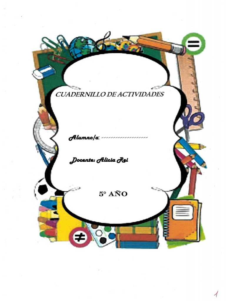 Cuadernillo 5° Año 2025 | PDF