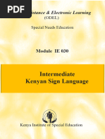 Kenyan Sign Language for Parents | PDF | Sign Language | Communication