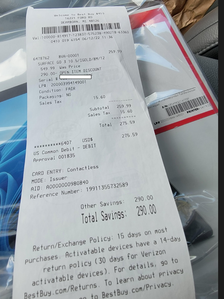 Reciept | PDF