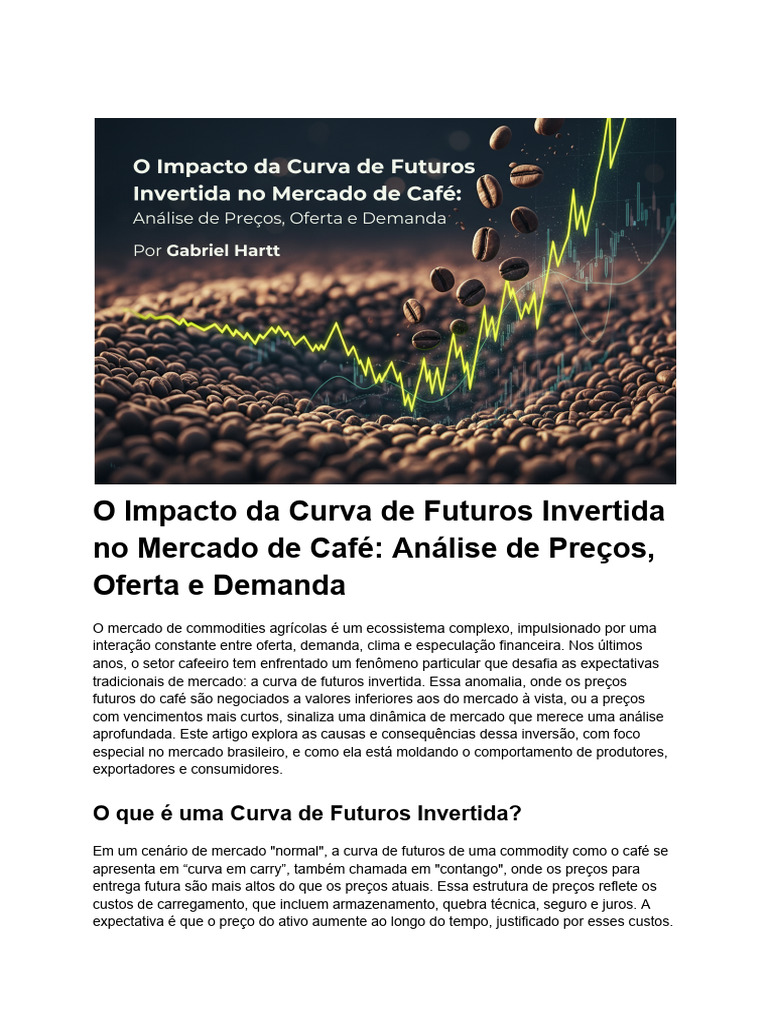 Curva de Futuros Invertida no Café | PDF | Mercado (economia) | Demanda