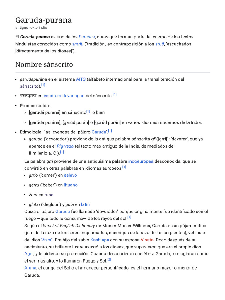 Garuda-purana: Leyendas del hinduismo | PDF | Mitología hindú ...