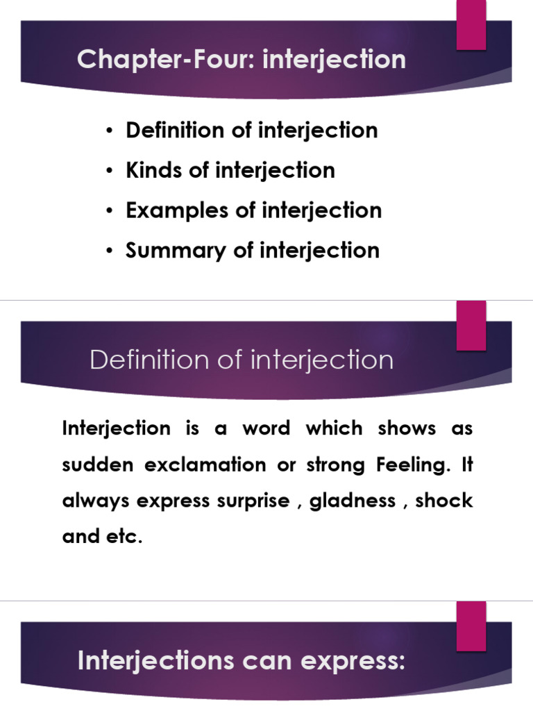 Interjection | PDF