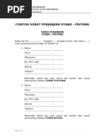 Perjanjian Support Arang Muamer | PDF