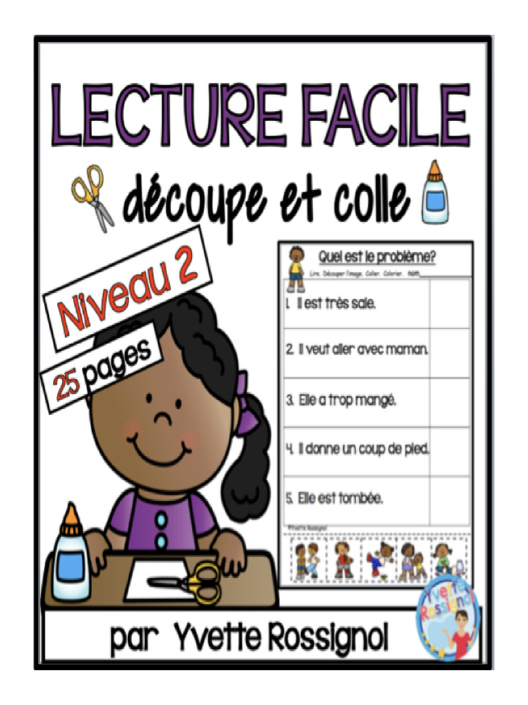 LECTUREFACILEDcoupeetcolleNiveau2FrenchReadingComprehension 1 | PDF