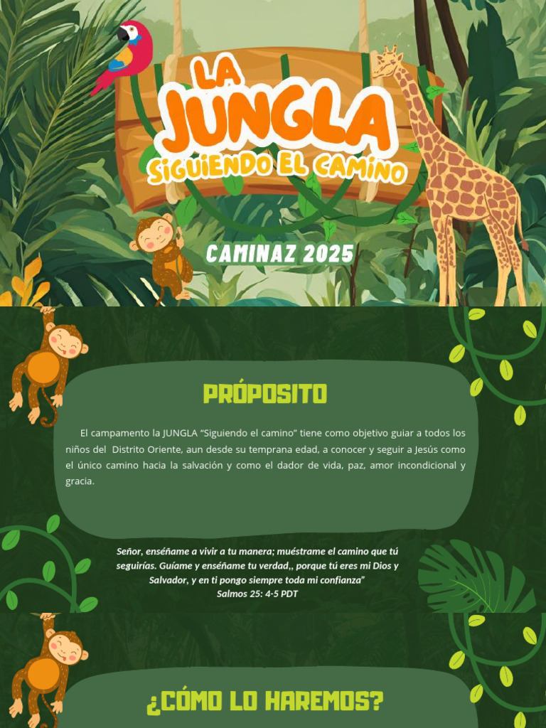 Campamento Infantil: Siguiendo a Jesús | PDF | Cristo (título ...