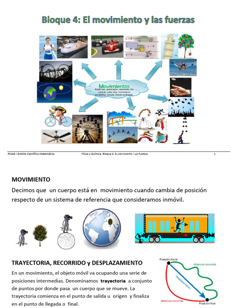 Movimiento y Fuerzas en Física 6º | PDF | Fuerza | Las leyes del ...