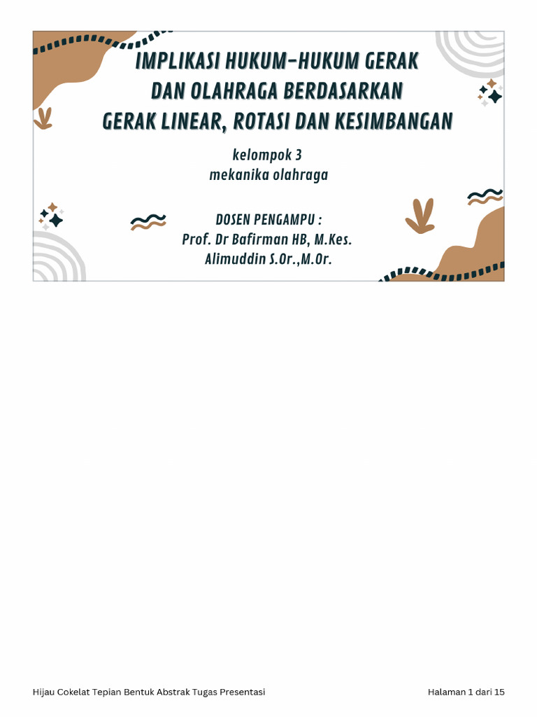 Biomekanika Kelompok 3 Pdf