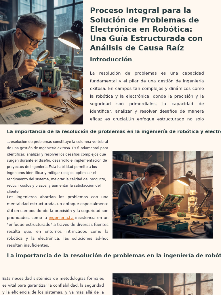 A Proceso Integral para La Solucion de Problemas de Electronica en ...