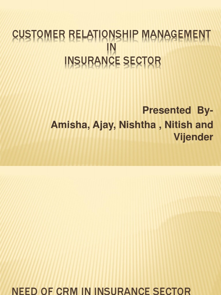 Final | PDF | Customer Relationship Management | Insurance