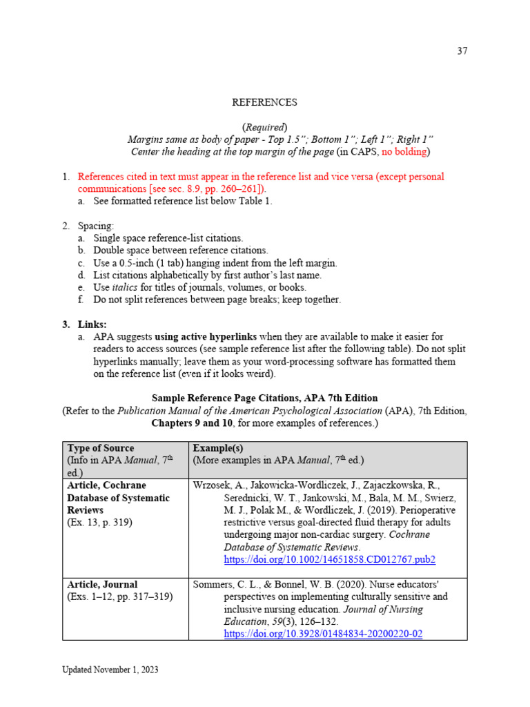 APA 7th Edition Reference Formatting Guide | PDF | Apa Style