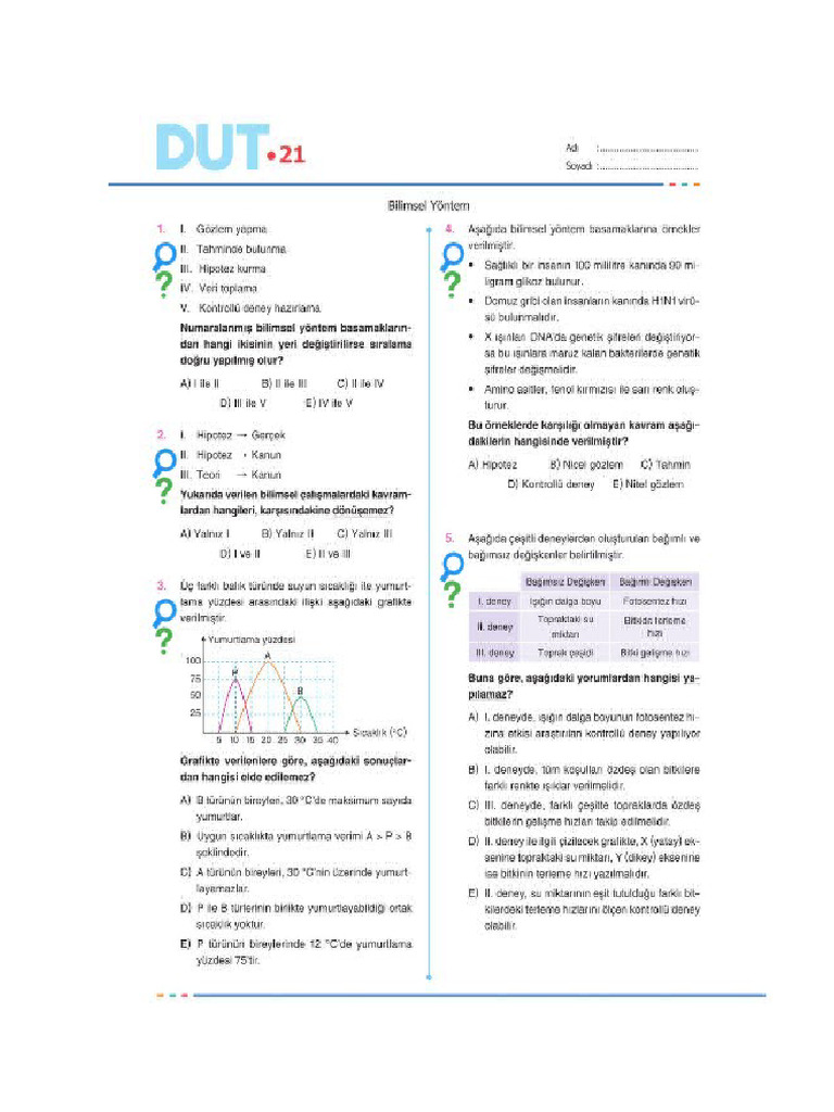 Dut Bilimsel Bilgi | PDF