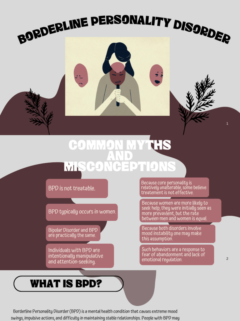 Borderline Personality Disorder Presentation | PDF | Borderline ...