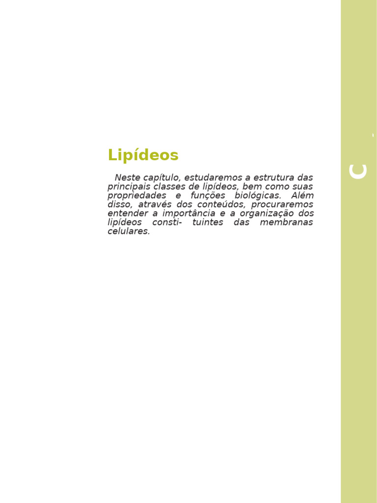 Estrutura e Funções dos Lipídeos | PDF | Lipídio | Membrana celular