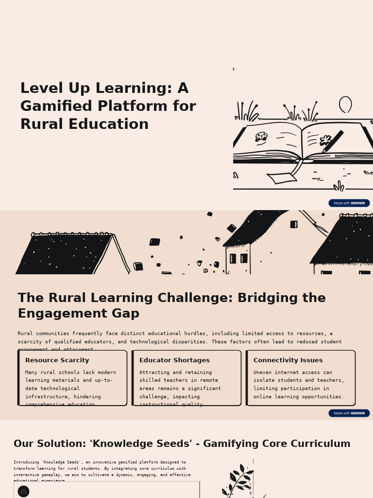 Level Up Learning A Gamified Platform For Rural Education | PDF ...