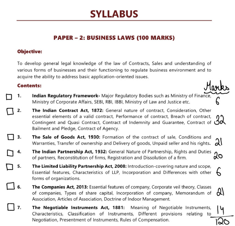 Law Syllabus | PDF