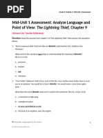 The Lightning Thief Study Guide | PDF