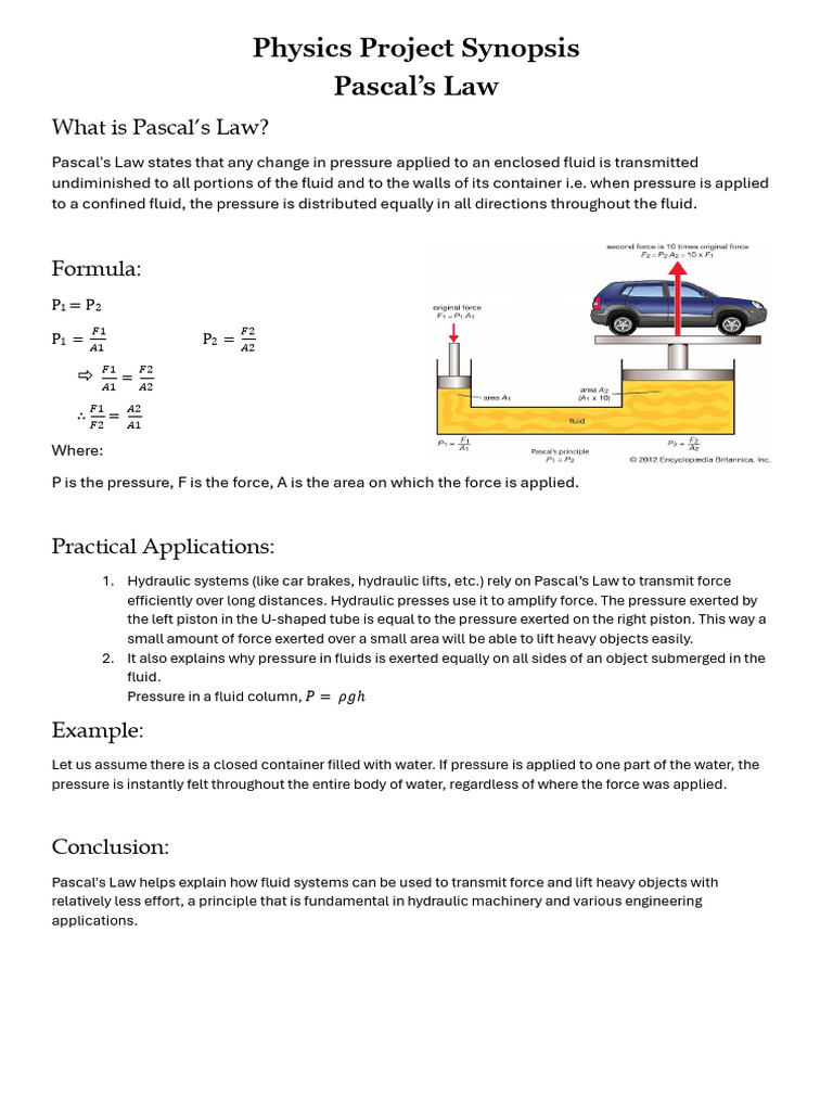 Physics Project Synopsis | PDF