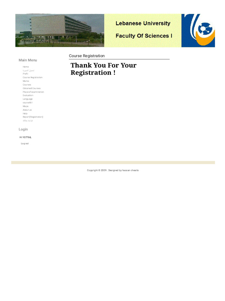 Course Registration Portal Access | PDF