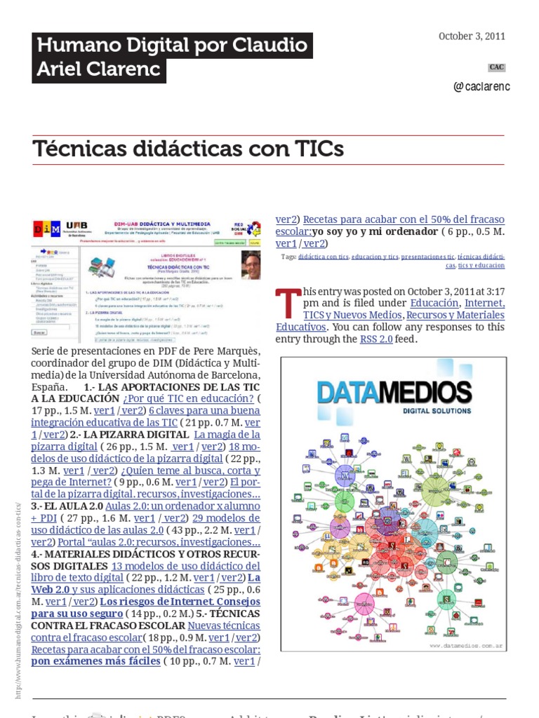 Tecnicas Didacticas Con TIC | PDF