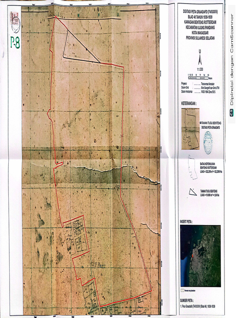 P-8 Batas Tanah Adat Dalam Dan Area Taman Peta Blad 48 | PDF