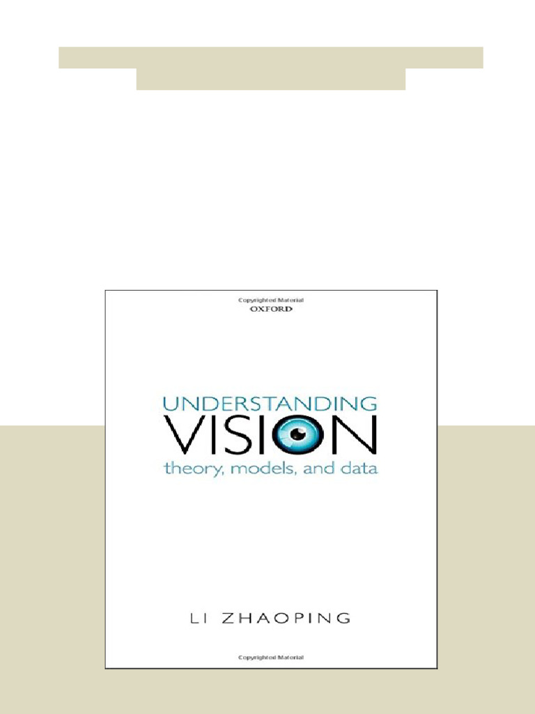 Understanding Vision Theory Models and Data 1st Edition Li Zhaoping ...