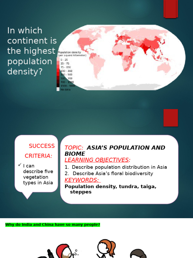 Year 8, Week 10, L2 - Asia's Population and Biome | PDF