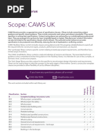 CAWS Specification Overview for UK | PDF | Roof | Flooring