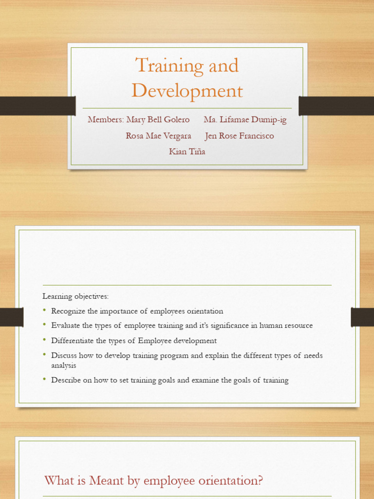 Employee Training and Development Guide | PDF | Goal | Employment