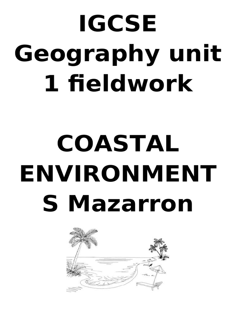 COASTAL Fieldwork Booklet | PDF | Sampling (Statistics) | Beach