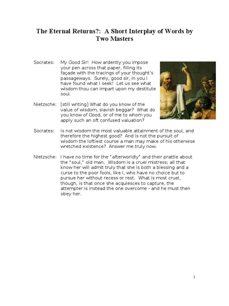 Eternal Returns | PDF | Friedrich Nietzsche | Socrates