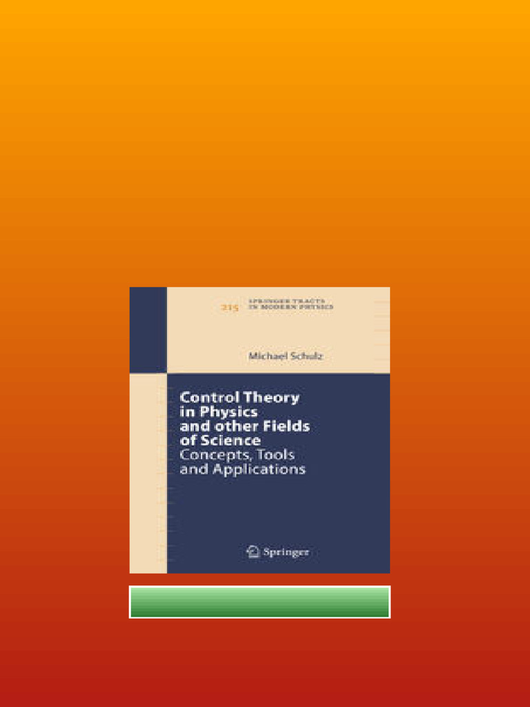 Control Theory in Physics and Other Fields of Science Concepts Tools ...