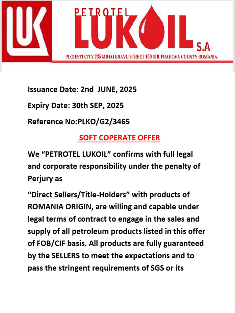 Lukoil Petrotel Sco 25 | PDF | Receipt